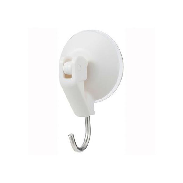 【仕様】●本体サイズ：約４３×２８×７３Ｈｍｍ　●内容量：４個　●材質：カバー・レバー／ＡＢＳ樹脂、フック／ステンレス鋼線、吸盤／塩化ビニル樹脂　●荷重制限：２ｋｇ　●生産国：中国　　【取り付けられる所】　光沢のある平らな面　・吸盤より大き...