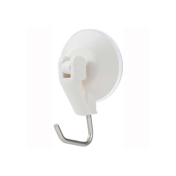 【仕様】●本体サイズ：約６５×５０×１００Ｈｍｍ　●内容量：１個　●材質：カバー・レバー／ＡＢＳ樹脂、フック／ステンレス鋼線、吸盤／塩化ビニル樹脂　●荷重制限：４．５ｋｇ　●生産国：中国　　【取り付けられる所】　光沢のある平らな面　・吸盤よ...