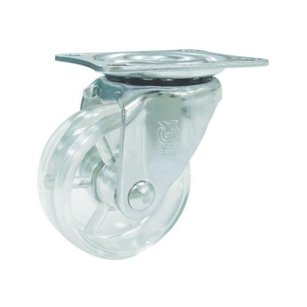 【商品説明】●始動抵抗が軽く、使いやすいキャスターです。●床面を汚しにくいポリカーボネート製キャスターです。●車輪カラーバリエーションを用途に応じて使い分けることができます。【仕様】●型番：G-38PC-G　●許容荷重（daN）：28 ●許...