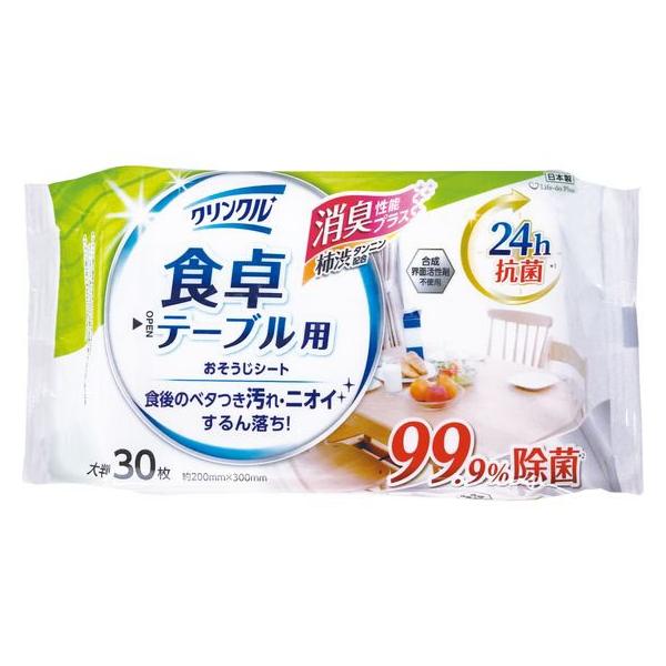 【商品説明】テーブル、食器棚、キッチンまわりのお掃除にご使用いただける使い捨てシートです。【仕様】●シートサイズ：約２００×３００ｍｍ（大判）　●ノンアルコール　●注文単位：１パック（３０枚）　<ジェットプライス>