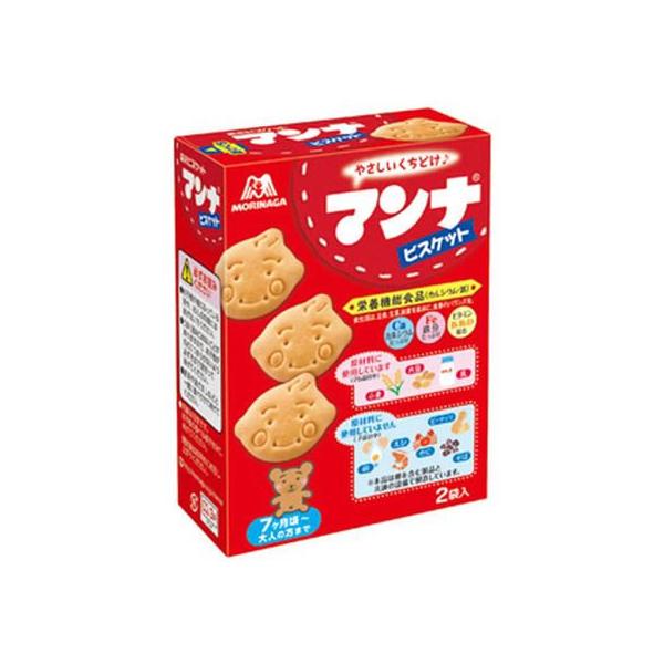 【商品説明】マンナビスケットは、やさしい口どけとカワイイ形で小さなお子様の感覚を惹きつけます。【仕様】●原材料名：小麦粉、砂糖、牛乳、とうもろこしでん粉、ショートニング、バターオイル、加糖練乳、植物油脂、ぶどう糖果糖液糖、食塩、貝カルシウム...
