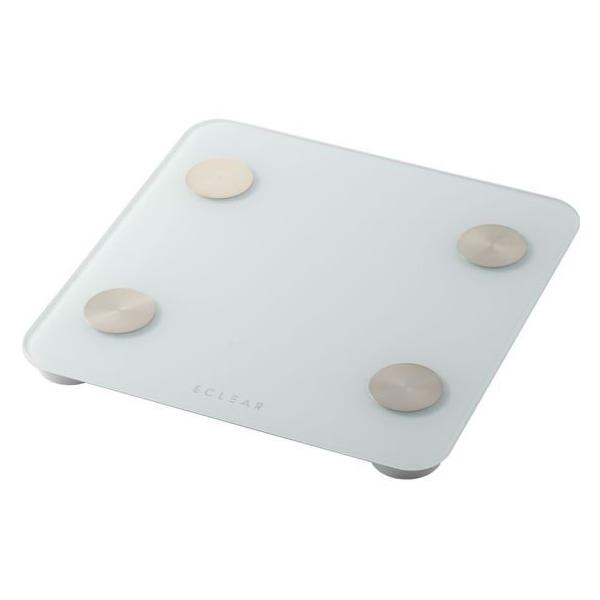 【仕様】●専用アプリ「ＥＣＬＥＡＲ　ｐｌｕｓ」で９項目（体重・ＢＭＩ・体脂肪率・内臓脂肪レベル・基礎代謝・骨格筋率・骨量・皮下脂肪率・ＦＦＭＩ）を確認できます。　●カラー：ホワイト　●最大計量：最大１５０ｋｇ（計量範囲：２．５〜１５０ｋｇ）...