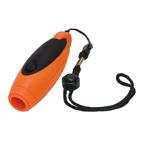 【仕様】●素材：ＡＢＳ樹脂（ラバーグリップ）　●サイズ：最大幅３３×全長１０７×高さ３９ｍｍ（携帯用ストラップ付）　●重さ：８０ｇ（電池、ストラップ含む）　●電源：単４乾電池×２本付（動作確認用）　●音量：約１２０ｄＢ　<ジェットプラ...