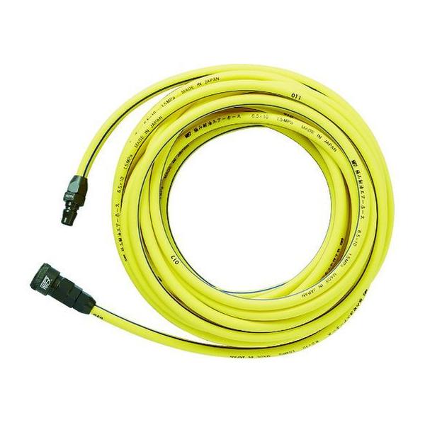 【仕様】●型番：WSOM-10　●外径（mm）：10　●内径（mm）：6．5　●全長（m）：10　●肉厚（mm）：1．75　●使用流体：空気　●タイプ：ハイカプラW26SN　●最高使用圧力（MPa）：1　●最高空気圧力：1MPa　●エラスト...