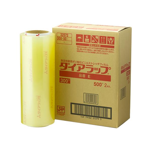 【仕様】●サイズ：幅３００ｍｍ×長さ５００ｍ●入数：１箱（２本）●材質：ポリ塩化ビニル●耐熱温度：１３０度●お店や事務所で手軽にラップ。●ビニール厚：約１５ミクロン　<ジェットプライス>
