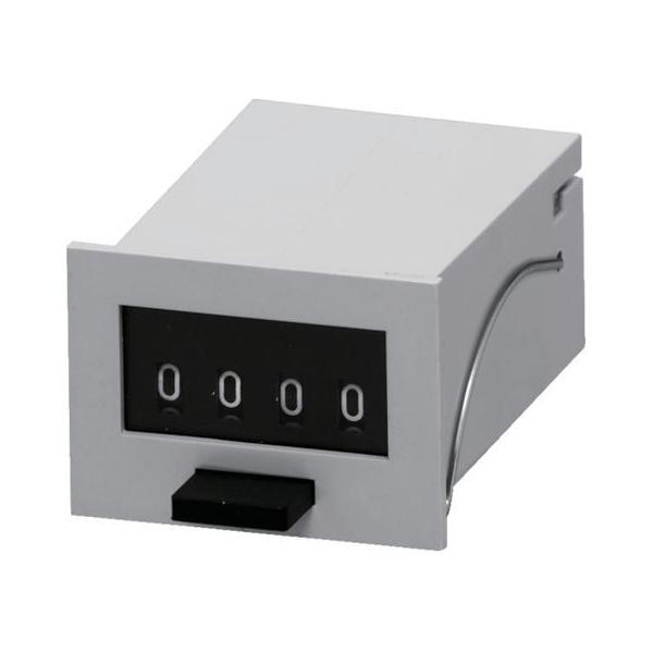 【商品説明】●加算型トータルカウンタです。●リセット付です。●パネル取り付けクリップばね仕様です。【仕様】●型番：MCF-4X AC200V　●計数範囲：4桁　●電源電圧：AC200V　●使用温度範囲：−5〜＋40℃　●パネルカット寸法縦×...