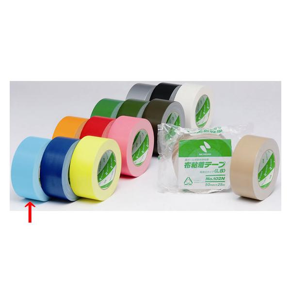 【商品説明】段ボール箱、発泡スチロール箱の封かんに。宅配便、小包などの荷造り包装に。カラーを利用した色分け包装に。【仕様】●重量物封かん用●サイズ：５０ｍｍ×２５ｍ●色：ライトブルー　<ジェットプライス>