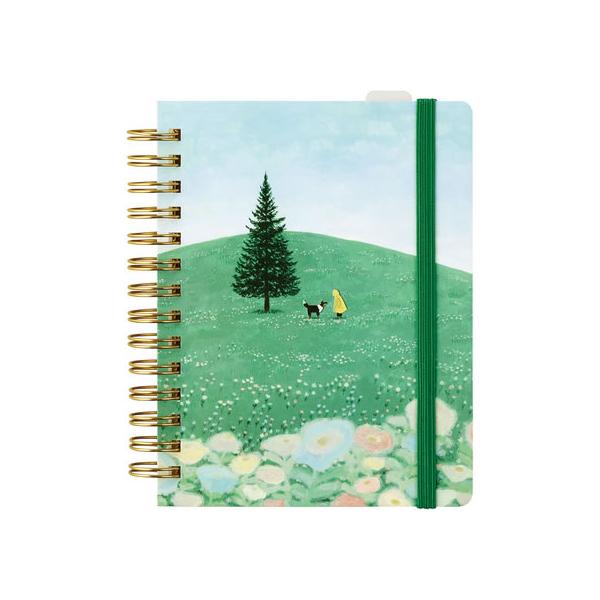 【仕様】●ノートサイズ：Ｈ１３３×Ｗ１１０×Ｄ１７ｍｍ（リング含む）●ドット方眼：３．１５ｍｍ●ページ数：１２８ページ●セット内容：ノート、下敷き【ご使用上の注意】ポケットに印刷物を収納した際に、条件により転写する場合があります。ポケットに...