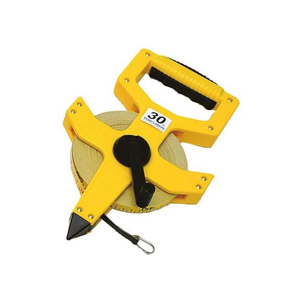 【商品説明】グラスファイバー強化テープ。塩ビコーティングで耐久性もアップ。握りやすい樹脂グリップ。【仕様】●サイズ：テープ幅１３×厚さ０．３５ｍｍ×３０ｍ　●重さ：７１０ｇ　●素材：ＡＢＳ樹脂ケース、芯材／グラスファイバー、表面／塩ビコーテ...