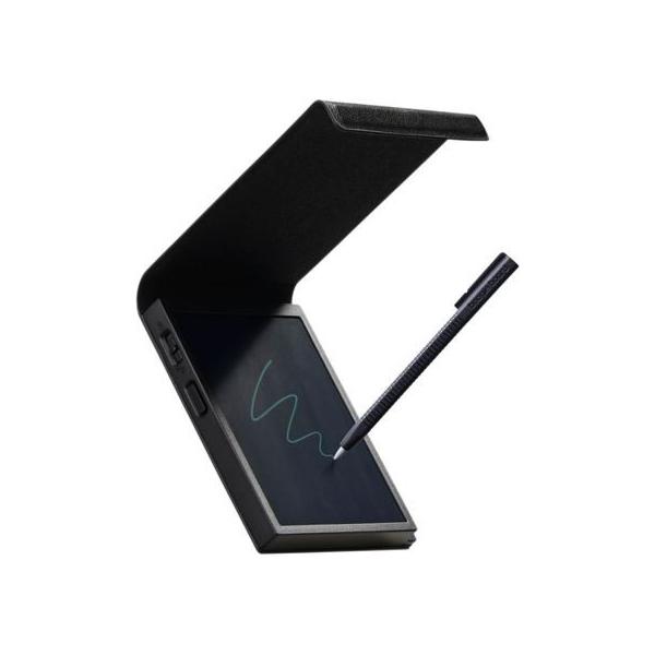 【仕様】●色：黒●外形寸法：約７６（Ｗ）×１３（Ｄ）×１００（Ｈ）ｍｍ●画面サイズ：約４インチＬＣＤ［約６２（Ｗ）×８３（Ｈ）ｍｍ］●質量：約６７ｇ●消去回数：約５万回（電池交換式）●主な材質：ＡＢＳ　カバー：ＰＵ／マイクロファイバー●セッ...