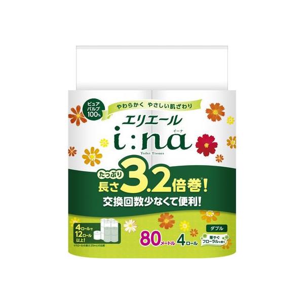 【商品説明】独自開発のふっくら巻取り技術を採用　３．２倍巻だから、ロールの交換回数が驚きの少なさに　収納の場所を取らずにスッキリ！　環境にもやさしく包装フィルムや芯の使用量も削減でき、エコにつながります【仕様】●タイプ：ダブル（２枚重ね）　...