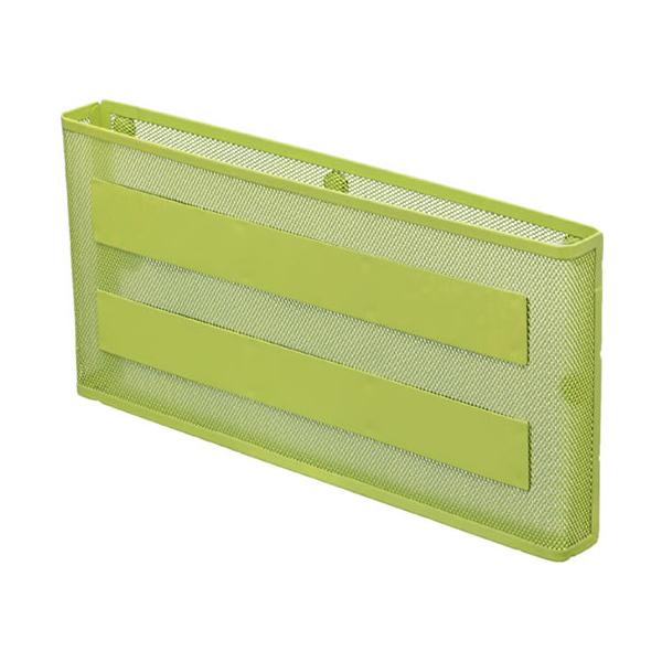 【商品説明】Ａ４の書類（クリヤーホルダー）が横に入るサイズ。エキスパンドメタル素材を使用し、とても軽量。ライトデスクトップパネル、ペンスタンド、トレーと組み合わせて使用できます。強力なネオジム磁石を使用。接触部分保護用のゴム付き。【仕様】●...