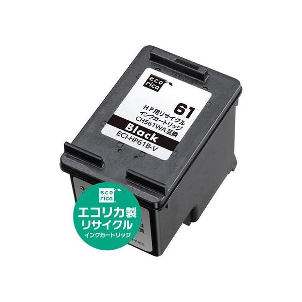 【商品説明】エコリカ　ＥＣＩ−ＨＰ６１Ｂ−Ｖ　リサイクルインク　ブラック【仕様】●純正型番：ＣＨ５６１ＷＡ　●対応機種：ＥＮＶＹ　４５００／４５０４／５５３０　●色：ブラック　●インク種類：顔料　●耐力インク　●インク残量表示　●グリーン購...