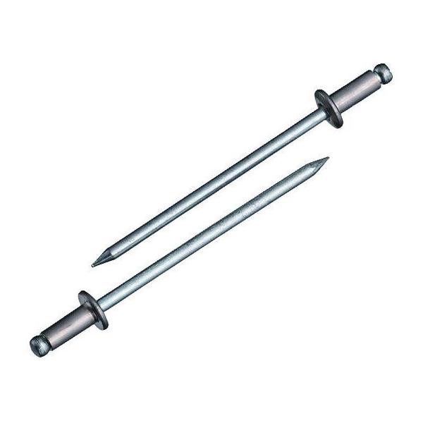 【仕様】●型番：NSA33MP　●入数：80本　●かしめ板厚（mm）：1．6〜4．8 ●リベット長（mm）：7．6 ●フランジ径（mm）：4．8 ●リベット径（mm）：2．4 ●下穴径（mm）：2．5〜2．6 ●せん断荷重（N）：480 ●...