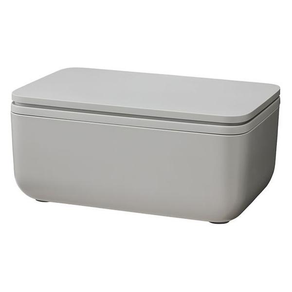 【商品説明】ワンタッチで開閉できつつ、パッキンでしっかり閉まるので乾燥を防ぎます。　除菌シートやトイレ掃除シート、おしりふきなど、いろいろなシートが袋ごと入ります。【仕様】●色：グレー　●材質：本体・フタ・フタ枠／ＡＢＳ樹脂、パッキン・シリ...