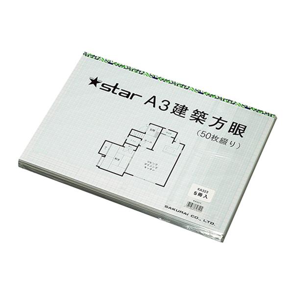 【仕様】●規格：Ａ３●薄口●５０枚綴り●９．１ｍｍブルー方眼●紙厚：４０ｇ／ｍ2●コピー紙●入数：５０枚×５冊●注文単位：１箱（２５０枚）　<ジェットプライス>