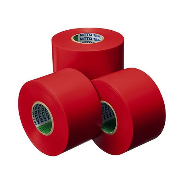 【仕様】●カラー：赤　●素材：ビニル樹脂　●サイズ：幅５０ｍｍ×長さ２５ｍ（４巻入）　●専用カッター付き　●フロア用コンパス（ＣＴＬ）に使用可能です。　●原産国：中国　<ジェットプライス>