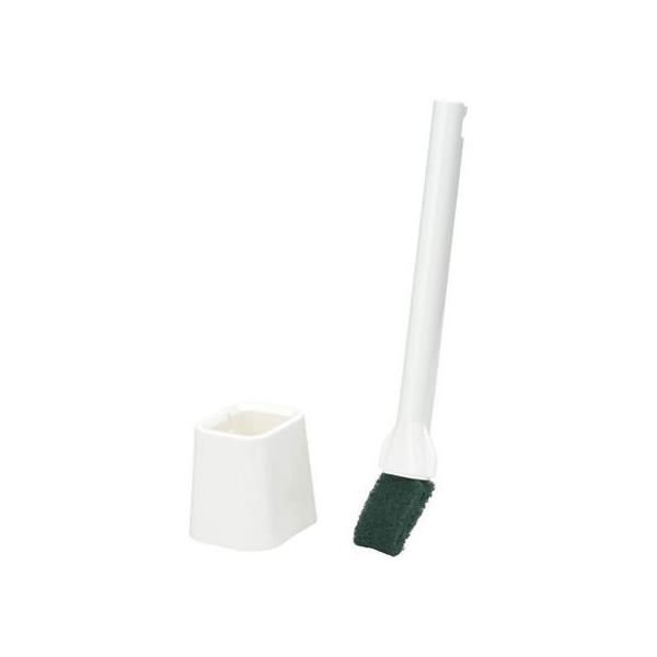 【仕様】●本体サイズ：幅６５×奥行７５×高さ２７５ｍｍ　●内容量：１セット　●材質：柄・ボタン：ＡＢＳ樹脂、ケース・ヘッド：ポリプロピレン、クリーナー：ポリエステル・ナイロン混紡不織布（研磨材入）　●セット内容：持ち手×１、クリーナー×１、...