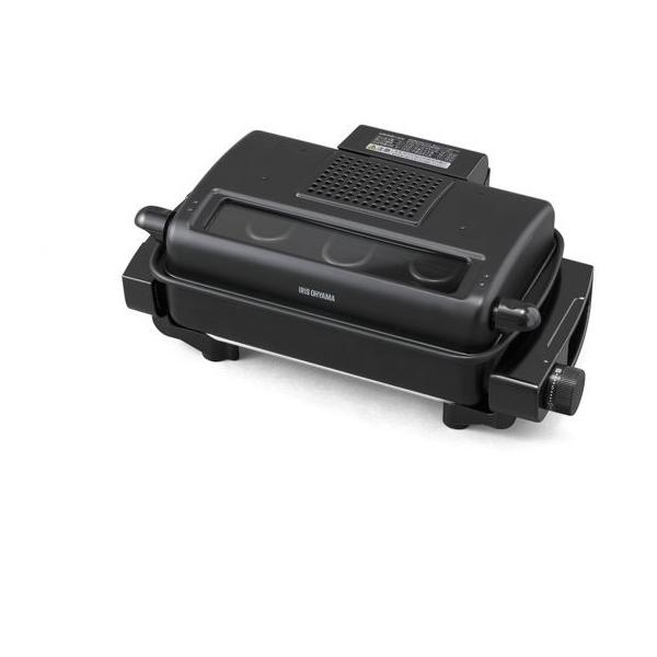 【商品説明】裏返し不要な両面焼きで、焼き網は２段階の高さ調節が可能です。プレート付きで調理の幅が広がります。脱臭効果のあるセラミックフィルター搭載です。焼き網・プレートは汚れがこびりつきにくいフッ素加工でお手入れがラクです。フタ・受け皿・焼...