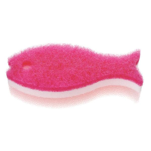 【商品説明】３層構造で泡立ちにも優れています。【仕様】●サイズ：約１４２×６６×３５ｍｍ●材質：スポンジ／ポリウレタン、不織布／ナイロン●耐熱温度：７０℃●生産国：日本●色：ディープピンク　<ジェットプライス>