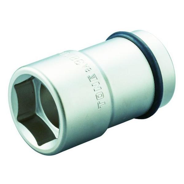 【仕様】●型番：8A-4121　●差込角（ｍｍ）：２５．４●対辺寸法（ｍｍ）６角：４１●対辺寸法（ｍｍ）４角：２１●全長（ｍｍ）：９０　●適合ピン：ＰＩＮ５５４４Ｓ●適合Ｏリング：ＲＩＮＧＷ３０Ｓ　●構造用鋼　●ピン・Ｏリング　<ジェ...