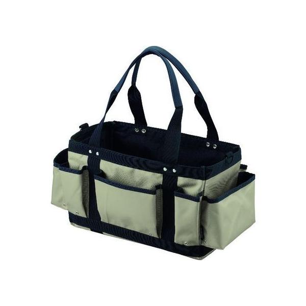 【仕様】●型番：TC-450-BG　●色：ベージュ●幅（mm）：450●奥行（mm）：260●高さ（mm）：250●ポケット数（個）：内0／外8●形状：ワークバッグ　●ポケット数：内0／外8●側面補強板付　●ポリエステル　　●ショルダーベル...