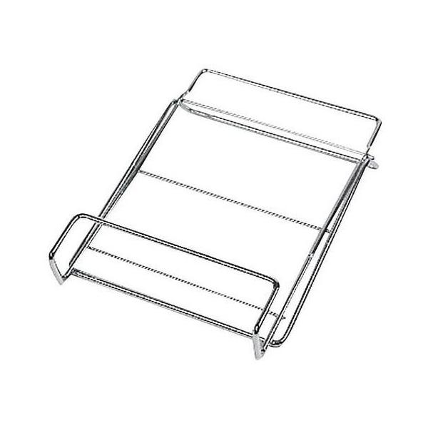 【商品説明】●折りたたみできるので持ち運びが簡単。●いろんなサイズの本に対応できます。【仕様】●種別：小●寸法：約幅１４０×奥行１６５×高さ１６５ｍｍ●材質：スチール（クロムメッキ仕上げ）●生産国：中国　<ジェットプライス>