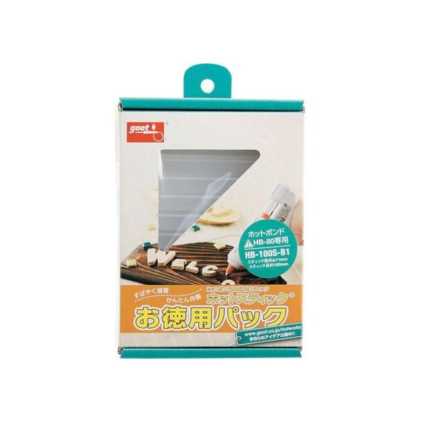 【商品説明】●HB−80専用ホットスティック（固形接着剤）です。●専用スティックは溶剤を含まない100％固形分で、取り扱いおよび保存が簡単です。【仕様】●型番：HB-100S-B1　●入数：36本　●色：透明 ●径（mm）：約11 ●長さ（...