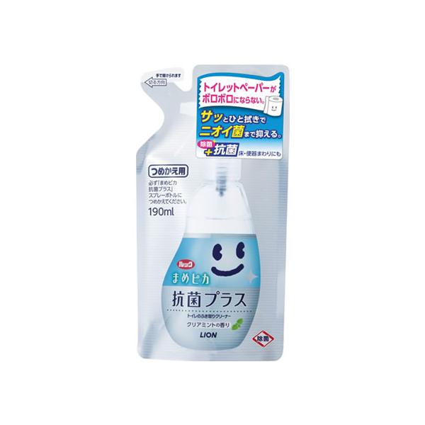 【商品説明】除菌＋抗菌。床・便器まわりにも。トイレットペーパーがボロボロにならない。【仕様】●内容量：１９０ｍｌ●仕様：つめかえ用●スッキリ爽やかなクリアミントの香り　<ジェットプライス>　cl_t