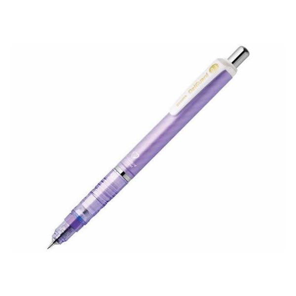 【商品説明】筆記中の、あらゆる角度のどんなに強い筆圧からも折れないように芯を守ります。軸内部にシャープ芯を誘導する部品を取り付けたことで、短い芯でもずれてつまることがありません。【仕様】●軸色：ルミナスバイオレット●芯径：０．３ｍｍ●サイズ...