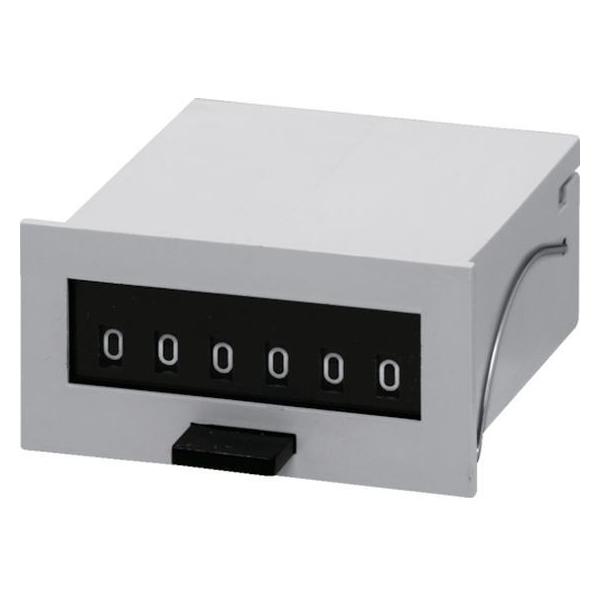 【商品説明】●加算型トータルカウンタです。●リセット付です。●パネル取り付けクリップばね仕様です。【仕様】●型番：MCF-6X AC200V　●計数範囲：6桁　●電源電圧：AC200V　●使用温度範囲：−5〜＋40℃　●パネルカット寸法縦×...