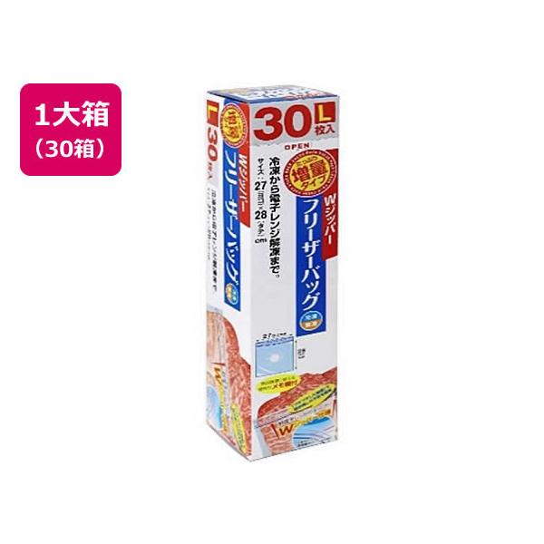【商品説明】冷凍から電子レンジで解凍までできる保存袋です。Ｗジッパー仕様で鮮度をしっかり守ります。箱の開口部が縦型なので１枚ずつスムーズに引き出せます。【仕様】●原料樹脂：ポリエチレン●入数：１大箱（３０枚入×３０箱）●耐冷温度：−３０℃●...