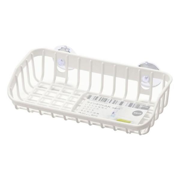 【商品説明】●いろんな種類のスポンジや束子（たわし）をまとめて収納できるスポンジラックです。　●吸盤付きなので、壁面に取り付けることができます。【仕様】●商品サイズ：幅２１０×奥行１１０×高さ５５ｍｍ　●内容量：１個　●材質：ポリプロピレン...