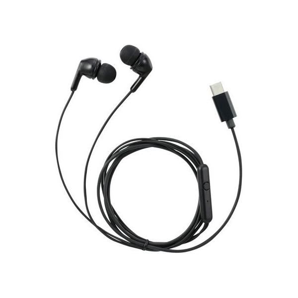 【商品説明】●キャッチコピー：密閉性抜群のカナル型！ＵＳＢ−Ｃマイク付イヤホン！●商品説明：密閉性が高く外れにくいカナル型イヤホンです。ＵＳＢ　Ｔｙｐｅ−Ｃ端子対応で、マイク付きのため通話やオンライン授業にも最適。Ｓ・Ｍ・Ｌの３種類のイヤー...