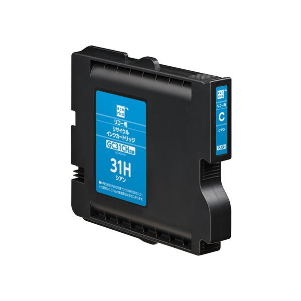 【仕様】●純正型番：ＧＣ３１ＣＨ●色：シアン●インク種類：顔料●Ｌサイズ●耐力インク●インク残量表示●グリーン購入法適合●ＧＰＮエコ商品ねっと掲載　<ジェットプライス>　【JP_LPC】