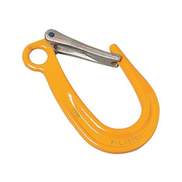 【商品説明】●口幅が広くふところが大きいので、直接敷き鉄板や径の太い物などを引っ掛けることができます。【仕様】●型番：FHL1.5　●基本使用荷重（t）：1．5　●寸法（mm）C：62　●寸法（mm）D：25　●寸法（mm）H：214　●寸...