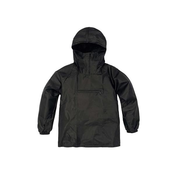【商品説明】頭から被るヤッケタイプ。ポケッタブル仕様。フード・裾調節紐付き【仕様】●素材：ポリエステル１００％●アルクリルコーティングはっ水（水をはじきやすい）●サイズ：５Ｌ●適応身長：１８０〜１９０●適応胸囲：１１４〜１２４●適応胴囲：１...