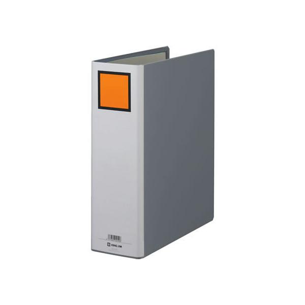 【仕様】●片開き●色：グレー●サイズ：Ａ４タテ●外寸法：縦３０７×横２４３ｍｍ●背幅：９６ｍｍ●とじ厚：８０ｍｍ●収容枚数：８００枚●穴間隔：８０mmピッチ●背見出し紙差替え可能●カラーインデックス１組付き●オレフィン素材貼表紙●注文単位：...