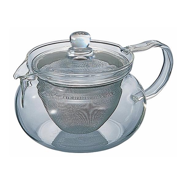 【商品説明】熱湯用。フタ、茶こしを外して電子レンジで温め直しもできます。お茶の葉が広がりやすい大きな茶こし付き。持ちやすい丸型のツマミ。【仕様】●材質：フタ・本体／耐熱ガラス、茶こし／ステンレス●容量：４５０ｍｌ●サイズ：幅１５５×奥行１１...