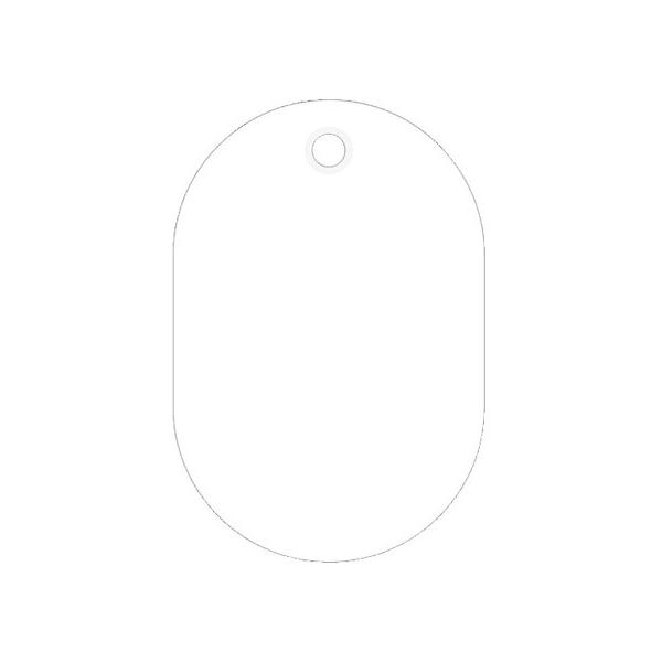 【商品説明】●キーホルダーや番号札に最適です。●色を組み合わせてご使用ください。【仕様】●型番：200011　●色：ホワイト　●縦（mm）：45　●横（mm）：30　●厚さ（mm）：2．5　●穴径（mm）：3　●穴1ヵ所（3mmφ‐1）　●...