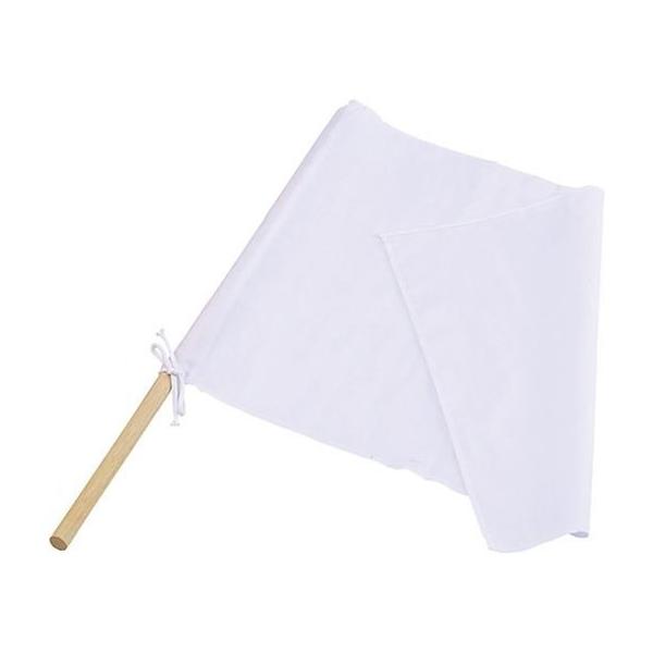 【商品説明】運動会やレクリエーションで使用する手旗です。　審判用としても使用いただけます。【仕様】●素材・材質：布、木製　●サイズ：柄／φ１．３×４５ｃｍ、旗／幅４２×長さ３０ｃｍ　●重量：５０ｇ　●原産国：日本　<ジェットプライス>