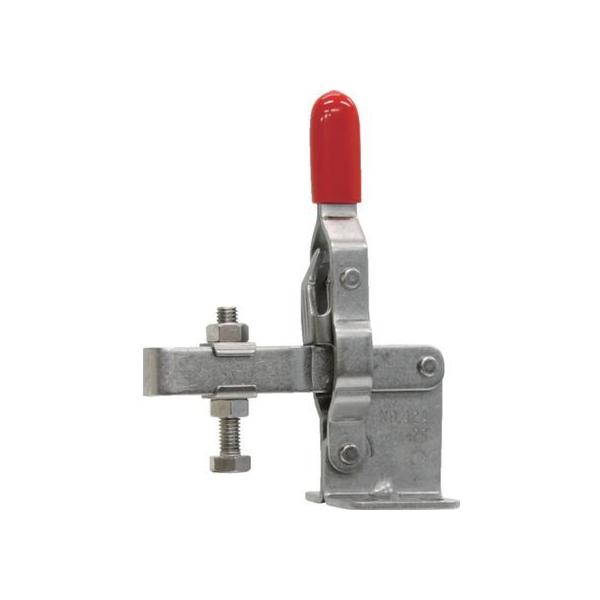 【仕様】●型番：KC-42A-2S　●製品刻印：Ｎｏ．４２Ａ−２Ｓ●全長（ｍｍ）：１４３●締圧力（ｋＮ）：１．５●付属ボルト径：Ｍ８×５０（六角ＳＵＳボルト）●摘要：−●取付ピッチ（ｍｍ）：２４　●下方押え型●ハンドル縦型●フランジベース　...