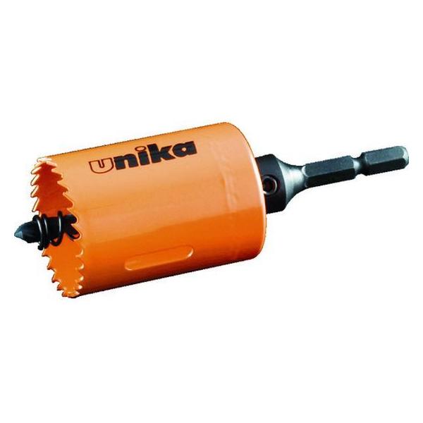 【商品説明】●被削材：薄鉄板（３．２ｍｍ以下）、アルミ板（３．２ｍｍ以下）、塩ビ板、樹脂板、木材、ＦＲＰ板など。●インパクト軸シャンクの採用で、電気ドリルからインパクトドライバーまで幅広くご使用いただけます。●有効深さ３８ｍｍのボディーとツ...