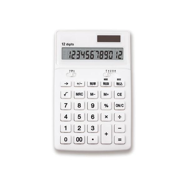 【商品説明】傾斜角度を変えられるチルト機能つきで自分の見やすい角度に調整可能。【仕様】●サイズ：Ｗ１０６×Ｄ１７２×Ｈ２５ｍｍ●質量：１４０ｇ●材質：本体ＡＢＳ●桁数：１２●使用電源：太陽電池＋ボタン電池（ＬＲ１１３０）１個　<ジェッ...