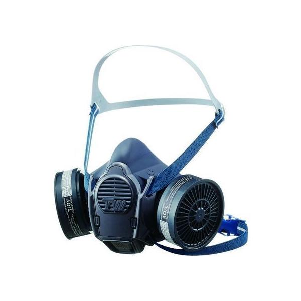 【商品説明】●防じんマスクのフィルター1個よりも2個の方が約4倍長持ちします。（同じフィルターT2での比較）●伝声器付で、マスクをつけたままでも会話が明瞭です。●金属部品を使用していません。【仕様】●型番：TW08S-M　●サイズ：M ●縦...