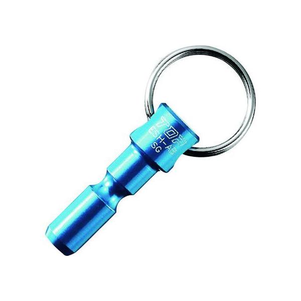 【商品説明】●六角シャンク以外の鍵や小物を、ソケットホルダーに収納できる様にするアダプターです。【仕様】●型番：ESH-AB　●色：ブルー●全長（ｍｍ）：４２●差込口（ｍｍ）　●二重リング付　●炭素鋼　　●鉄工ドリルや下穴錐などの鋭利なもの...