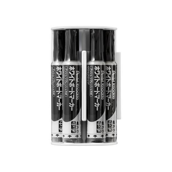 【商品説明】筆跡が薄くなったら後端プッシュで濃く鮮やかな筆跡に回復。直液式＋プッシュリフレッシュ式で、インキの無駄なく最後まで濃く鮮やかに使い切れます。直液式で、インキたっぷり、他社製直液式ホワイトボードマーカーの約１．５倍の筆記距離（ぺん...