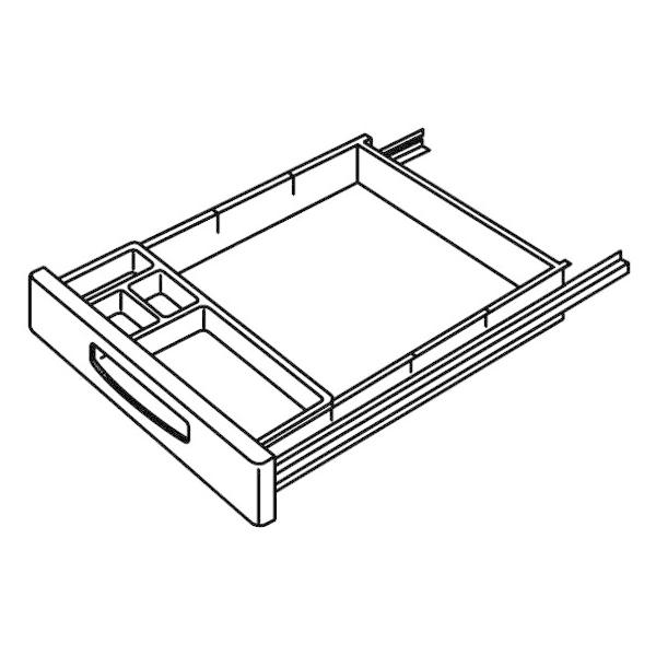 【商品説明】引き出し内の小物の整理に。【仕様】●上段の引き出し（Ｍタイプ、Ｖタイプ、Ｎタイプ、トレー）対応●外寸法：幅３４０×奥行９６×高さ２９ｍｍ●生産国：日本●注文単位：１個　<ジェットプライス>