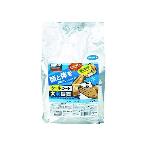 【商品説明】●メッシュ生地の大判サイズで、全身をしっかりとふけます。●清涼成分を強めに配合し、爽快感を追求しました。●作業後の体を清潔に保ちます。【仕様】●型番：TBSU-70C　●入数：70枚　●シートサイズ（mm）：300×350　●タ...