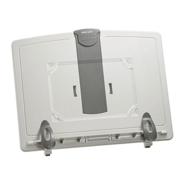 【商品説明】３段階で角度調整ができるブッククリップです。厚さ２０ｍｍまでの本に対応し、挟んだままでもページをめくりやすい設計です。クリップ部分を伸ばすことでＡ４サイズを縦向きに保持でき、中央部にははがきサイズのカレンダーや写真を挟めます。読...